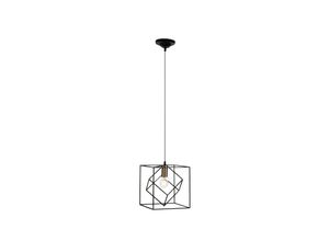 4004353240492 - BRILLIANT Lampe Tycho Pendelleuchte 25x25cm schwarz kupfer 1x A60 E27 60W geeignet für Normallampen (nicht enthalten) In der Höhe einstellbar   Kabel kürzbar