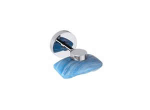 4250657515525 - Brillantbad BOMEGA Magnetseifenhalter Messing Chrom poliert 55x55x70 mm für Bad & Küche >> zum Bohren oder Kleben*
