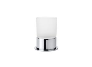 4250657515556 - Brillantbad BOMEGA Glashalter freistehend Messing Chrom poliert 80x100x80 mm für Bad & Küche >> Freistehend anwendbar