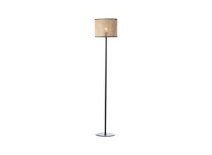 4004353351679 - Lampe Wiley Standleuchte 1flg rattan 1x A60 E27 60W geeignet für Normallampen (nicht enthalten) Mit Fußschalter - braun - Brilliant