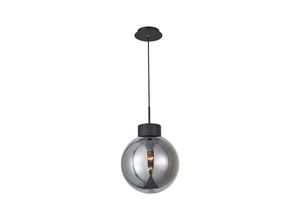 4004353358753 - BRILLIANT Lampe Astro Pendelleuchte 30cm schwarz rauchglas 1x A60 E27 60W geeignet für Normallampen (nicht enthalten) In der Höhe einstellbar   Kabel kürzbar