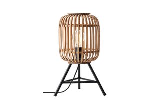 4004353347528 - Lampe Woodrow Tischleuchte hellbraun 1x A60 E27 60W gf Normallampen n ent Mit Schnurzwischenschalter Für LED-Leuchtmittel geeignet - Brilliant