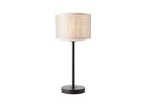 4004353394683 - BRILLIANT Lampe Odar Tischleuchte schwarz beige 1x A60 E27 42W Mit Schnurzwischenschalter - braun