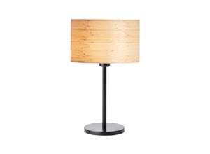 4004353394782 - Lampe Romm Tischleuchte holz hell schwarz 1x A60 E27 52W Mit Schnurzwischenschalter - schwarz - Brilliant