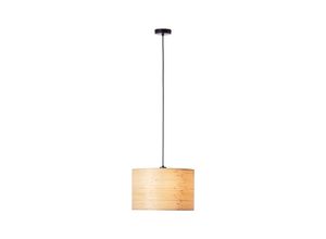 4004353394805 - Lampe Romm Pendelleuchte 35cm holz hell schwarz 1x A60 E27 52W Kabel kürzbar   in der Höhe einstellbar - schwarz - Brilliant