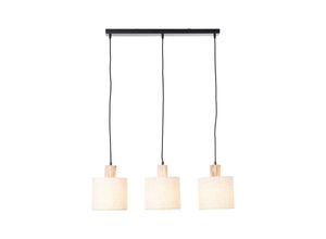 4004353396557 - BRILLIANT Lampe Pia Pendelleuchte 3flg Balken schwarz natur 3x A60 E27 40W Holz aus nachhaltiger Waldwirtschaft (FSC) - braun