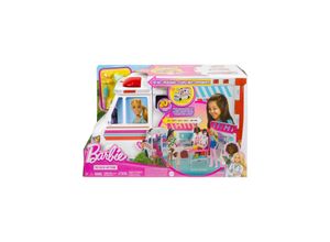 0194735108022 - HKT79 - Barbie - You can be anything - 2 in 1 Krankenwagen umwandelbar in Klinik (ohne Puppe) Spielset mit Licht und Sound