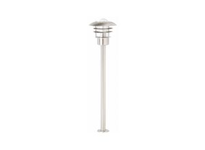 4004353078477 - BRILLIANT Lampe Terrence Außenstandleuchte edelstahl 1x A60 E27 60W geeignet für Normallampen (nicht enthalten) IP-Schutzart 44 - spritzwassergeschützt