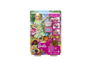 0887961963274 - GXV75 - Barbie - Spielset mit Puppe und Knete Hündchenparty