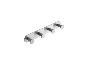 4250657525906 - Brillantbad BEASY Hakenleiste Edelstahl Gebürstet 31x255x45 mm für Bad & Küche >> zum Kleben