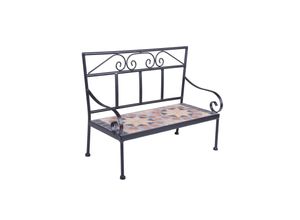 4041908137326 - Blumenregal PULAR Metall hellbraun Bank 395 x 300 cm 4041908137326 Garden Pleasure