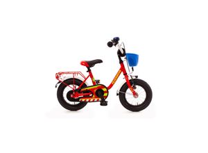 4033365996592 - 12 Feuerwehr Kinderfahrrad feuerrot weiß gelb