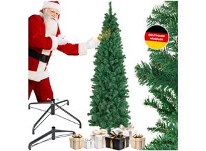 4061173269751 - tectake® Weihnachtsbaum verschiedene Größen künstlich in Grün mit dichten Nadeln formbar mit viel Volumen pulverbeschichteter Metallständer mit Kunststoffkappen