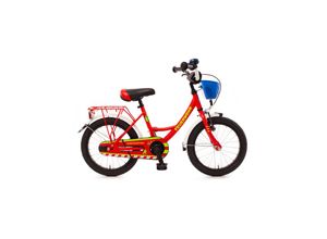 4033365996615 - 16 Feuerwehr Kinderfahrrad feuerrot weiß gelb