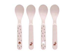 4042183428871 - Löffel LITTLE FOREST RABBIT 4er-Set in rosa