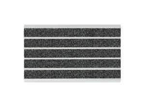 4251041603811 - Floordirekt - Grobfaser-Alu-Türmatte Select Mat Ribbed 50 x 80 cm - Schwarz