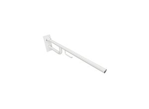 4250657521786 - Brillantbad BELP Stützklappgriff mit Toilettenpapierhalter Stahl Weiß 100x250x850 mm 120 kg Traglast für Bad & WC >> zum Bohren