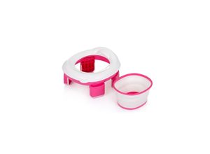 3800931060060 - Toilettentrainer 2 in 1 Viaggio faltbar Tragetasche ergonomische Form pink