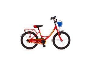 4033365996622 - 18 Feuerwehr Kinderfahrrad feuerrot weiß gelb