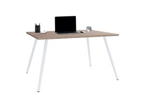 4051814442797 - Schreibtisch Computertisch Bürotisch Skandanivischer Retro Look Salia 160x80 cm