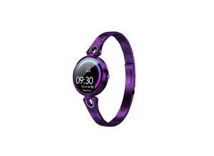 4066708663516 - TPFNet Damen Smart Watch   Fitness Tracker IP67 - Edelstahl Armband - Android & IOS - Silber