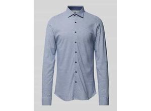 4045857526361 - Slim Fit Business-Hemd mit Allover-Muster 4045857526361 - Slim Fit Business-Hemd mit Allover-Muster