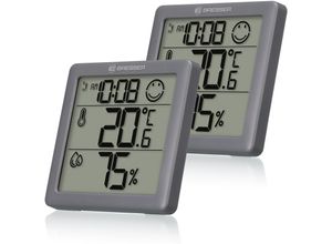 4007922077024 - BRESSER Climate Smile Thermo-   Hygrometer 2er-Set