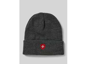 4048545144380 - Beanie mit Label-Stitching Modell HAFENMÜTZE