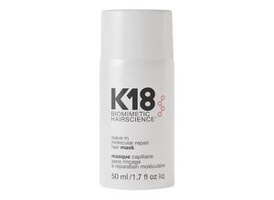 0858511001128 - K18 - Leave-in Molecular Repair Hair Mask - Pflege Für Geschädigtes Haar - Reisegröße - 50ml