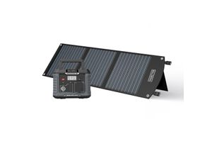 4262354946878 - BALDERIA Power Set PS500-60 Solar-Generator Kraftwerk Tragbare Powerstation 400Wh + Solarpanel 60