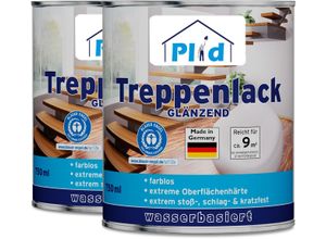 4066056002494 - Premium Treppenlack Treppensiegel Klarlack Farblos Seidenglänzend Farblos - Glänzend