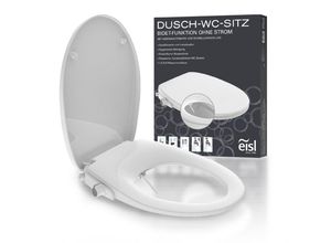 9002560799258 - Eisl - Dusch wc Sitz Aufsatz Bidet Einsatz für Toilette Toilettendeckel mit AbsenkautomatikToilettensitz wc Dusche - Weiß