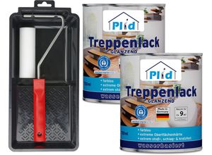 4066056002487 - Treppenlack Größe 15l - Lackierset Farbe Farblos - Glänzend - Farblos - Glänzend - Plid