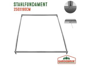 4251776922805 - Gardebruk® Stahlfundament verzinkt 250x190x12cm