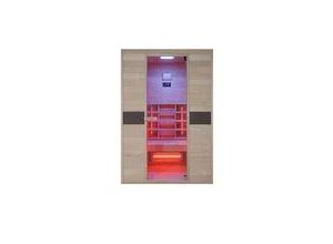 8719244094523 - Interline Infrarot Kabine Ruby 2 Personen Kanadischer Hemlock Standard Halogen Lampe