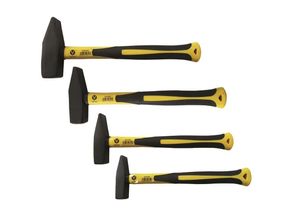 4060873200002 - Vago-Tools Profi 4 tlg Set Schlosserhammer Fiberglasstiel Hammer 300g 500g 800g 1000 g