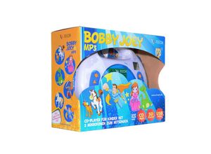 4250679503562 - X4-TECH Kinder CD-Player Bobby Joey inkl USB   MP3 und Mikrofone Blau blau weiß