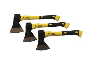 4060873203171 - Vago-Tools Axt Beil Spaltaxt Holzaxt 600 800 1000 g mit Fiberglasstiel 3 tlg Set