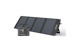 4262354946854 - BALDERIA Power Set PS300-120 Solar-Generator Kraftwerk Tragbare Powerstation 231Wh mit Solarpanel