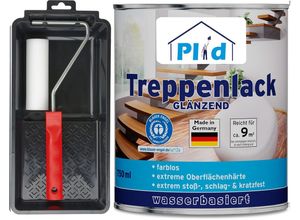 4066056002470 - Treppenlack Größe 075l - Lackierset Farbe Farblos - Glänzend - Farblos - Glänzend - Plid