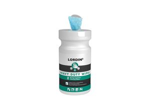 4260029179088 - LORDIN® Heavy Duty Wipes Feuchttücher Reinigungstücher für Hände zur schonenden Entfernung starker Verschmutzungen 1 Dose = 80 Tücher