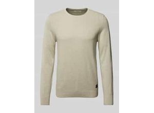 4099976666491 - Regular Fit Strickpullover aus reiner Baumwolle mit Strukturmix