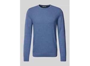 4099976666682 - Regular Fit Strickpullover aus reiner Baumwolle mit Strukturmix