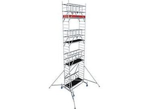 4009199942166 - Krause 942166 FahrGerüst Aluminium Faltgerüst fahrbar faltbar Arbeitshöhe (max) 880 m Silber 199 kg