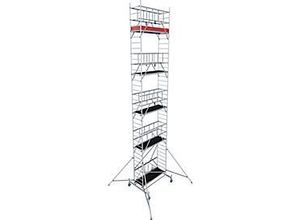 4009199942180 - Krause 942180 FahrGerüst Aluminium Faltgerüst fahrbar faltbar Arbeitshöhe (max) 1080 m Silber 233 kg