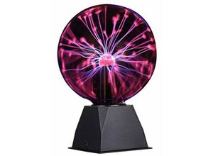 0744306172770 - Goeco - 6 Zoll Magische Plasmakugel Globe Sphere Light Berührungs- und Schallempfindliche Plasma Ball Elektrostatische Kugel 220V Rotlicht