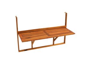 4050747988716 - Maße Tischplatte 120x40cm Balkonhängetisch 120x40cm Akazienholz geölt