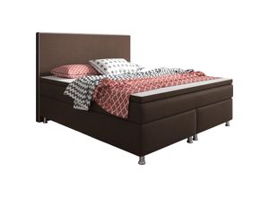 4260465765876 - Inter Handels Boxspringbett King Size 180 x 200 cm Braun - versch Farben