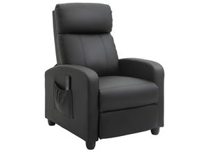 4251774927062 - Massagesessel mit kabelgebundener Fernbedienung schwarz 68B x 88T x 98H cm