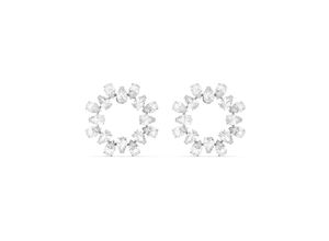 9009656015094 - Paar Ohrstecker SWAROVSKI Millenia Ohrringe Kreis 5601509 Ohrringe Gr Metall silberfarben (metallfarben kristallweiß kristallweiß) Damen Ohrstecker mit Kristall